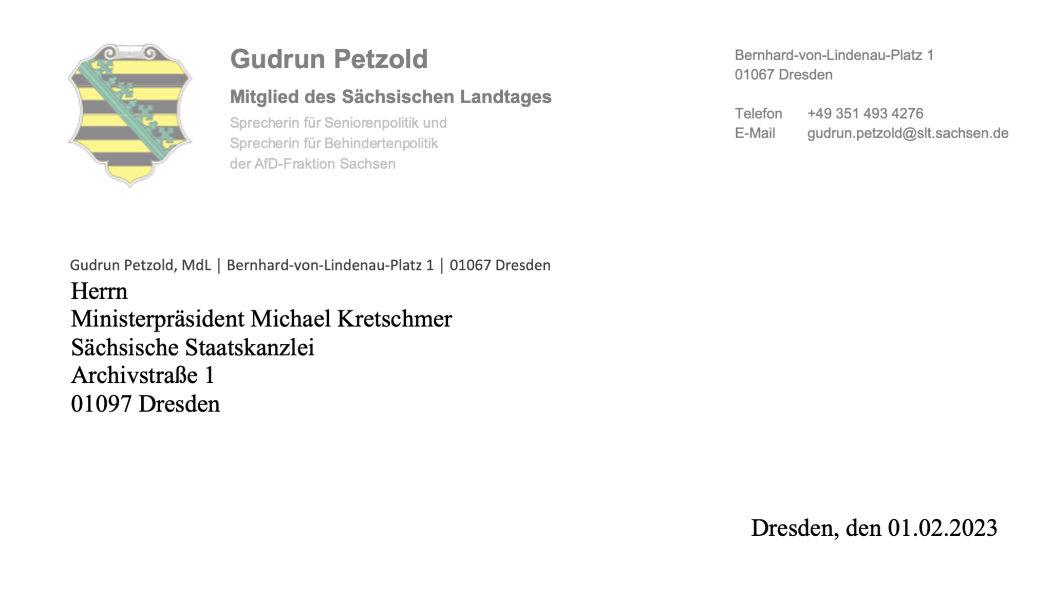 Asyl-Unterkunft in Strelln: Mein Schreiben an Herrn Ministerpräsident ...